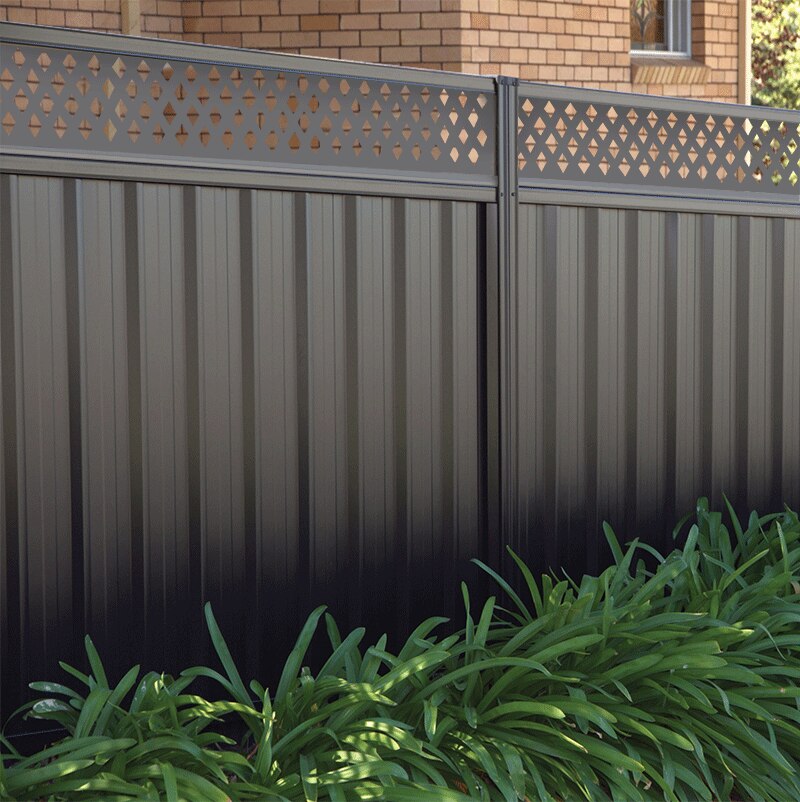 Fence Lattice 2355mm Basalt
