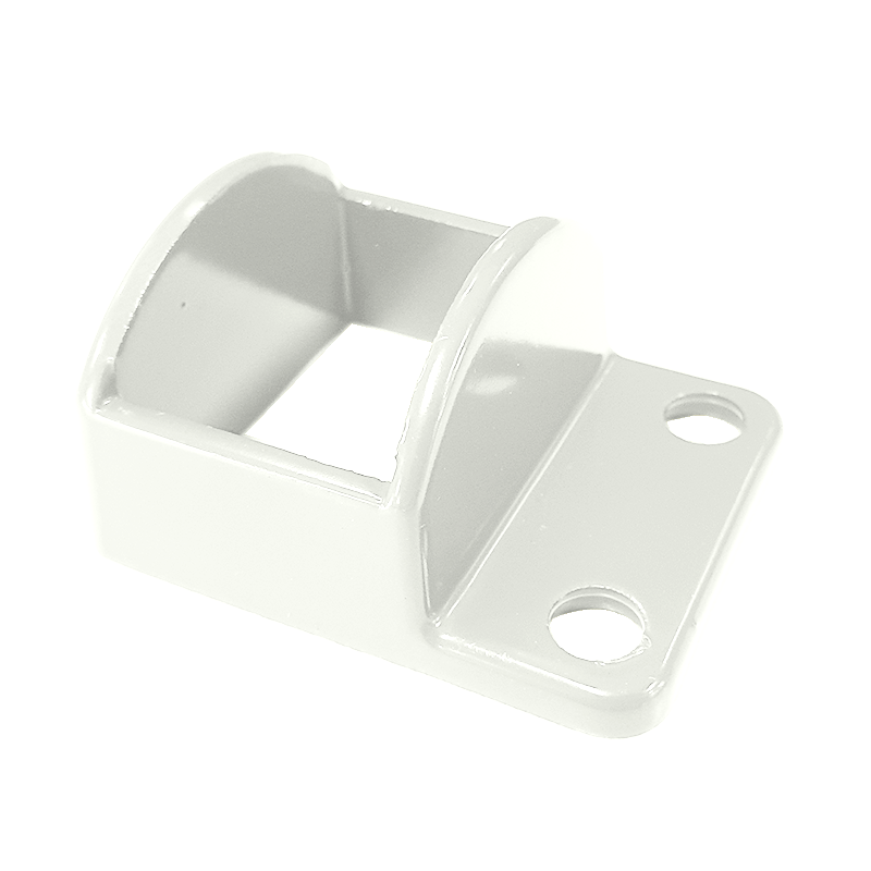 Aluminium Fence Bracket 38x25 Horizontal 2H Pearl White