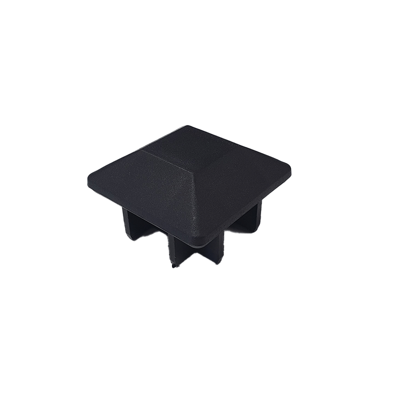 Plastic Cap Black Domed 50x50