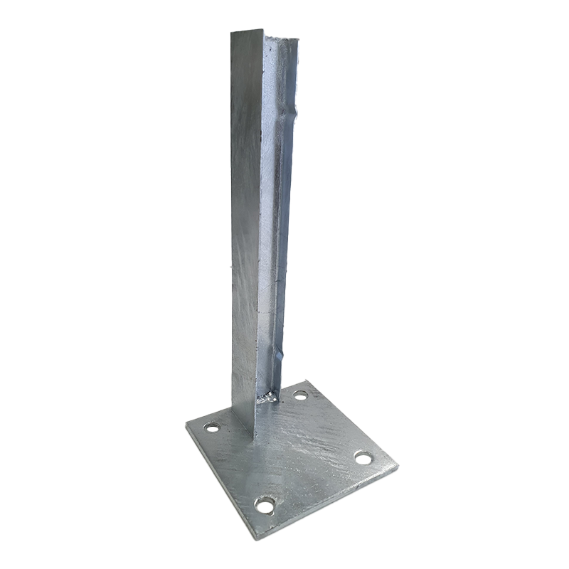 Post Bracket Offset Base to suit tube 50x50, 4 hole Galvanised