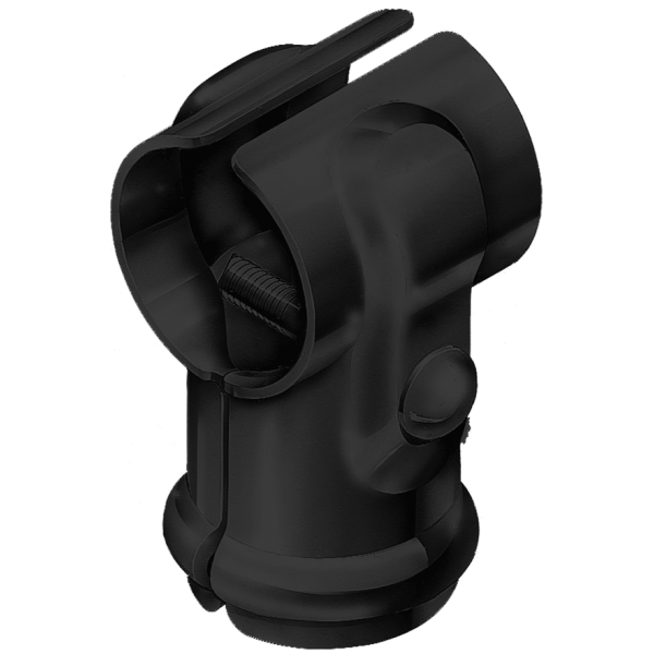 Tee 25NB Thru x 40NB Butt Satin Black