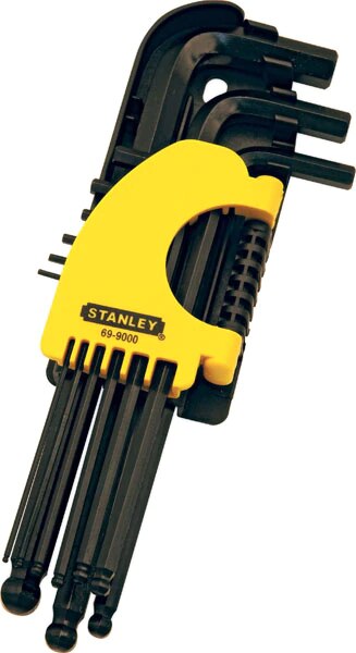 9 Piece Metric Long Ball Point Hex Key Set