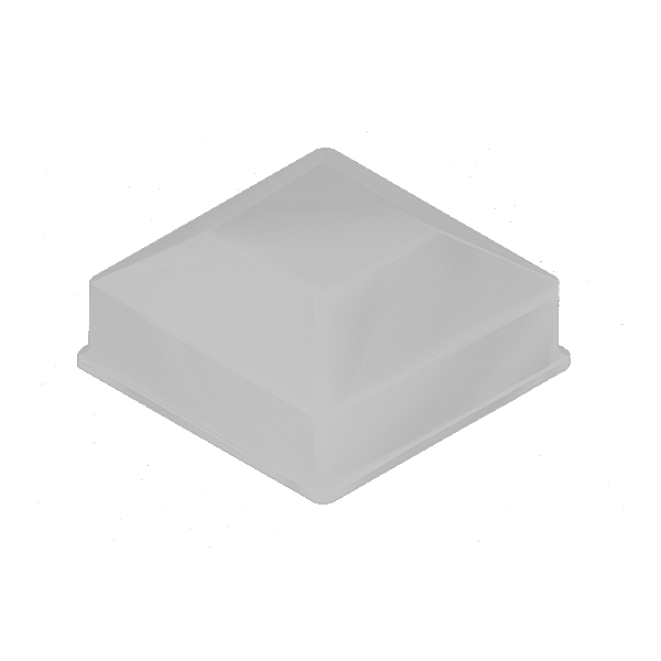 Square Cap 50x50 Pearl White