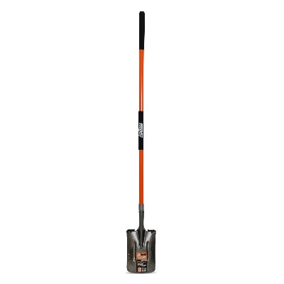 AgBoss Post Hole Shovel Square Long Fibreglass Handle