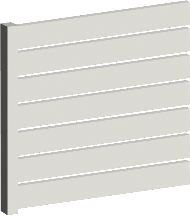Frontier Slat Panel 2328h 65x16 Slat - 8mm Space