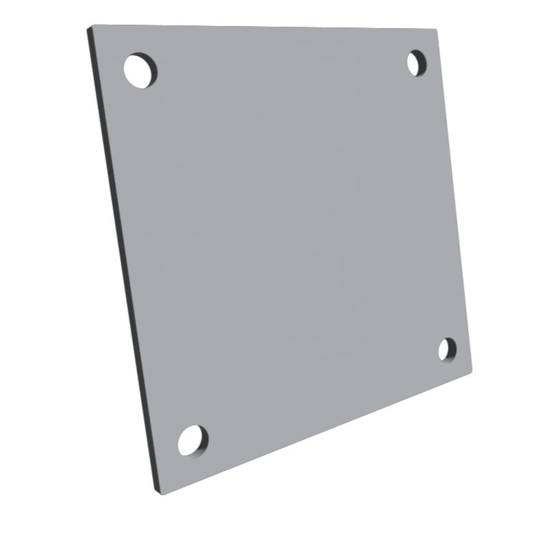 Laser Cut Base Plate 300x300x10mm Mild St