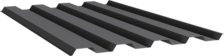 Fence Sheet UniRib Colorbond Basalt