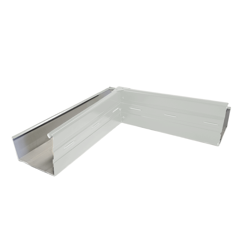 Gutter Compact Square Fabricated INTERNAL Corner Colorbond MATT Shale Grey