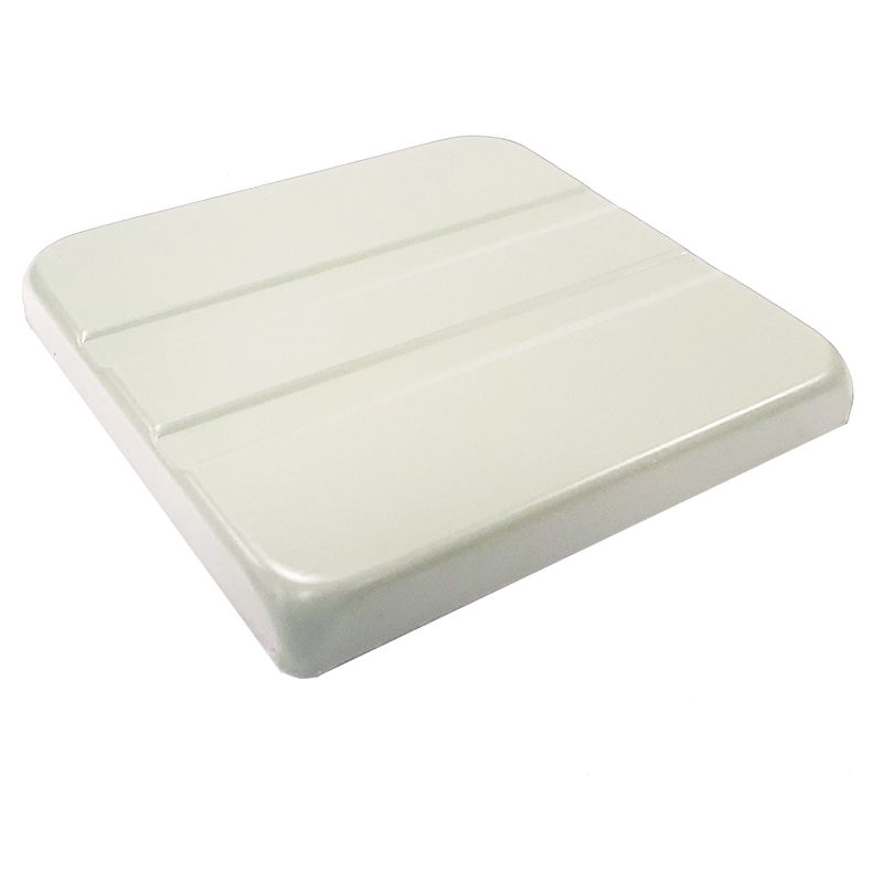 Compact Square Gutter Stop End Colorbond Surfmist