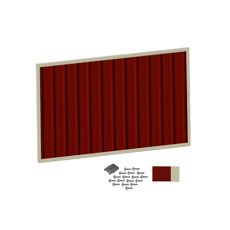 Style Choice Colorbond Fence Panel Kit 1800h x 2370w Evening Haze Frame ...