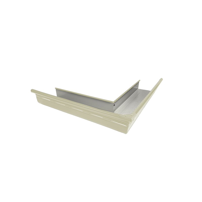 Gutter Quad 125HF Fabricated EXTERNAL Corner Colorbond Evening Haze