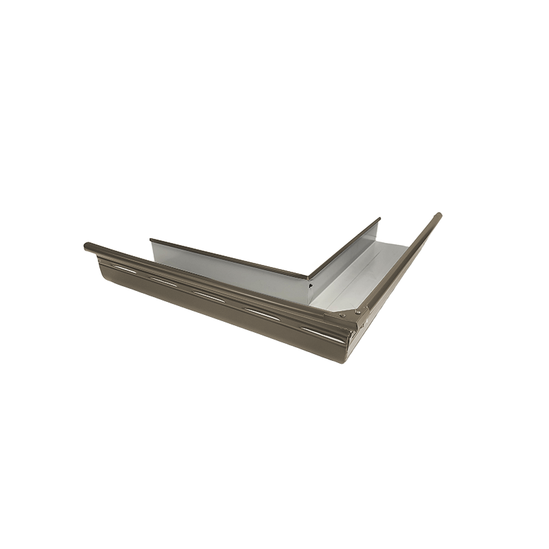 Gutter Quad 125HF Fabricated EXTERNAL Corner Colorbond Jasper
