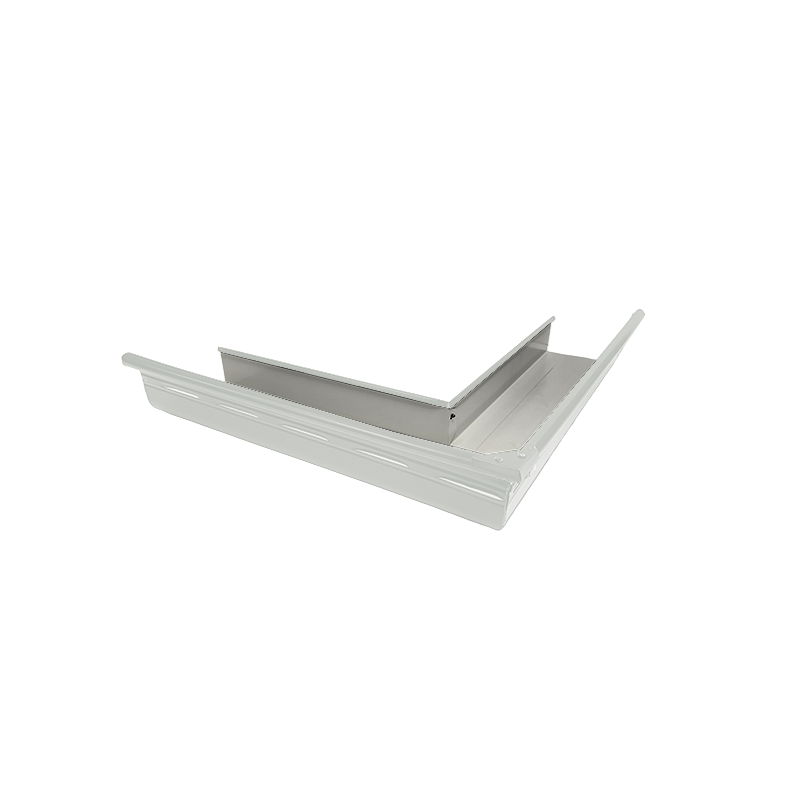 Gutter Quad 125HF Fabricated EXTERNAL Corner Colorbond MATT Shale Grey