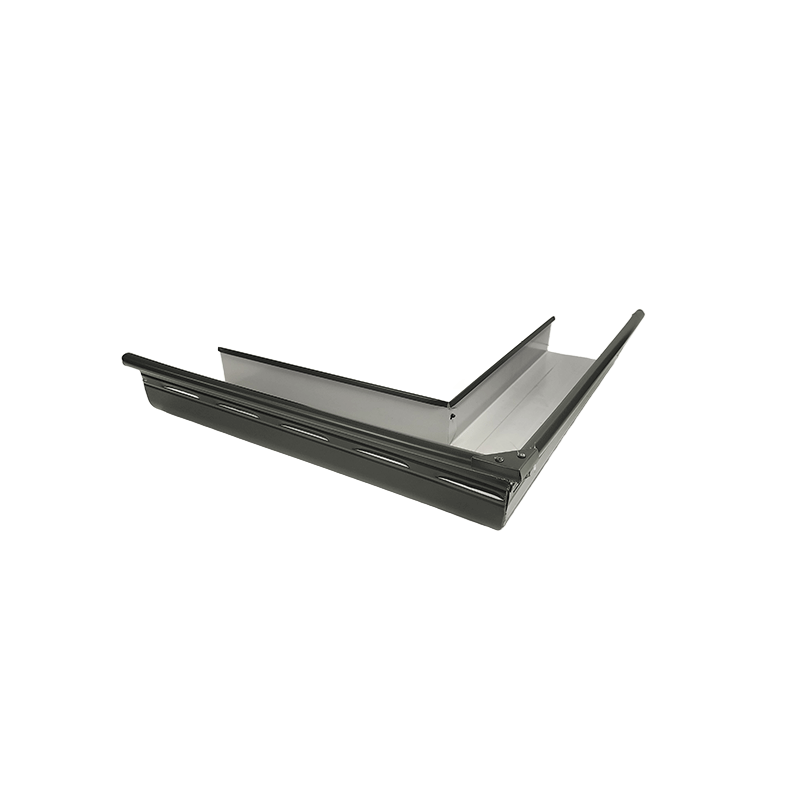 Gutter Quad 125HF Fabricated EXTERNAL Corner Colorbond ULTRA Woodland Grey