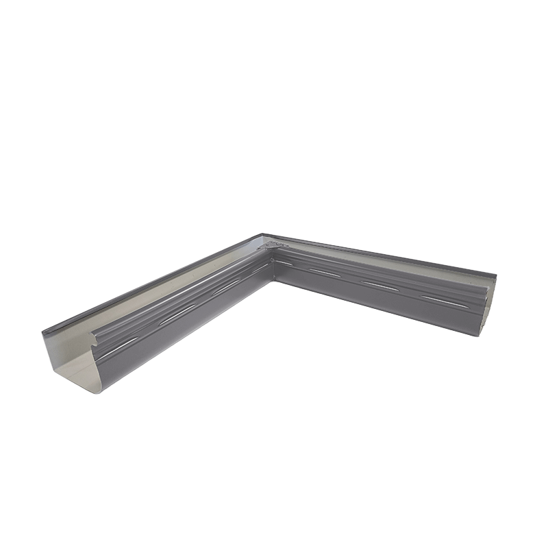 Gutter Quad 125HF Fabricated INTERNAL Corner Colorbond Basalt