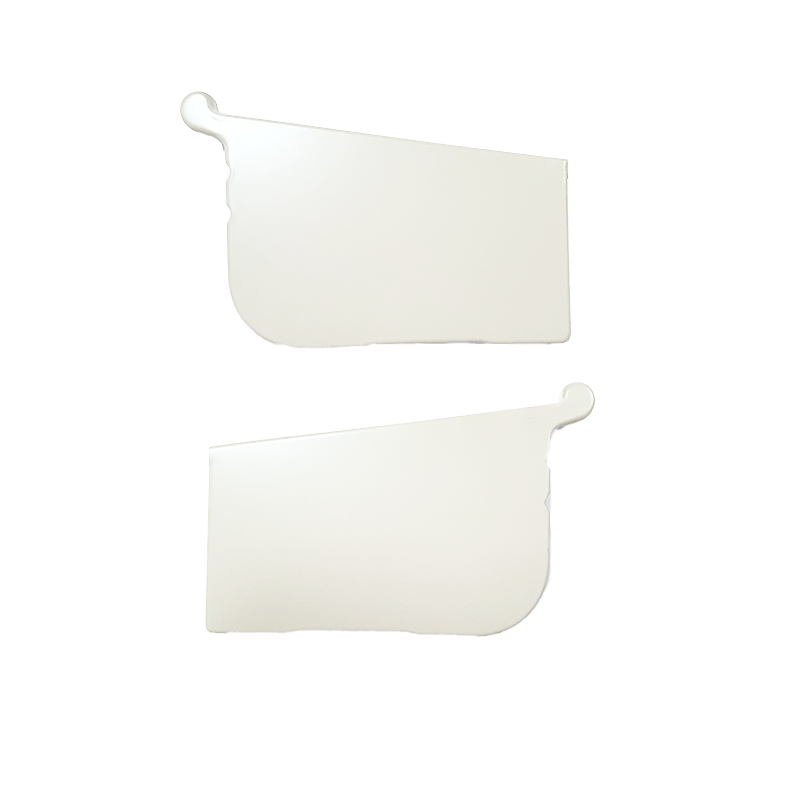 Gutter Q125 High Front Stop End Colorbond MATT Surfmist