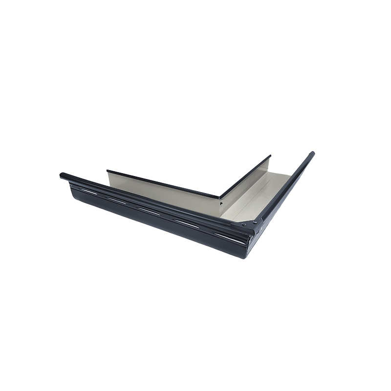 Gutter Quad 150HF Fabricated EXTERNAL Corner Colorbond Ironstone
