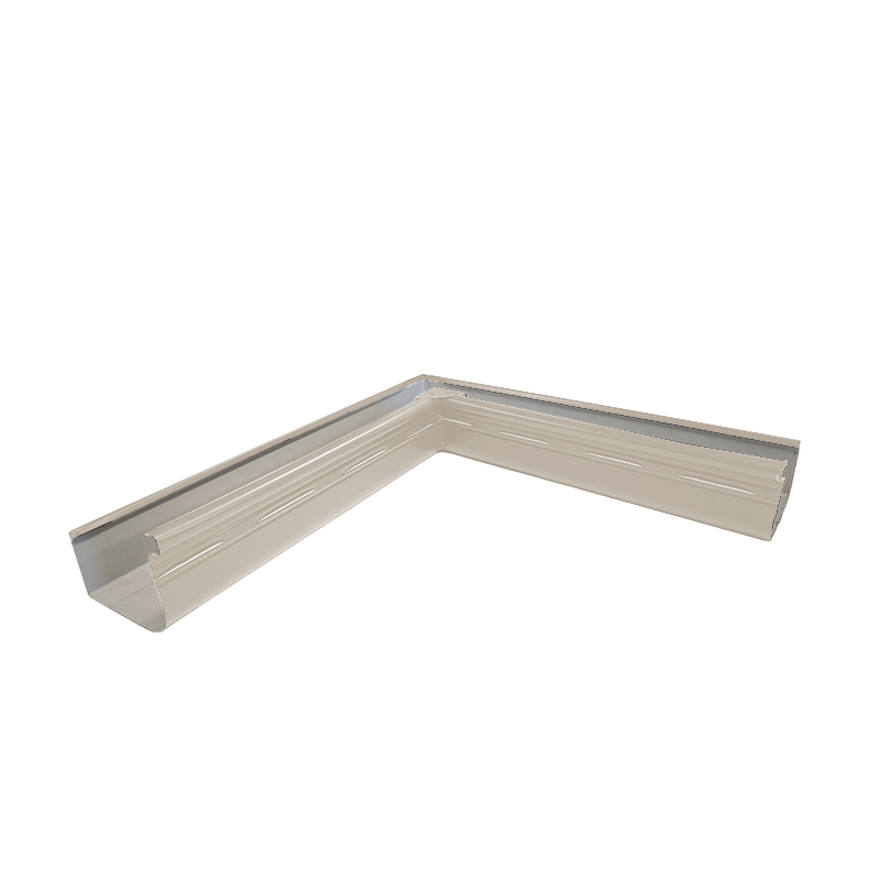 Gutter Quad 150HF Fabricated INTERNAL Corner Colorbond MATT Dune