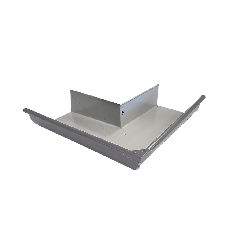 Gutter Quad 150LF Fabricated EXTERNAL Corner Colorbond Basalt