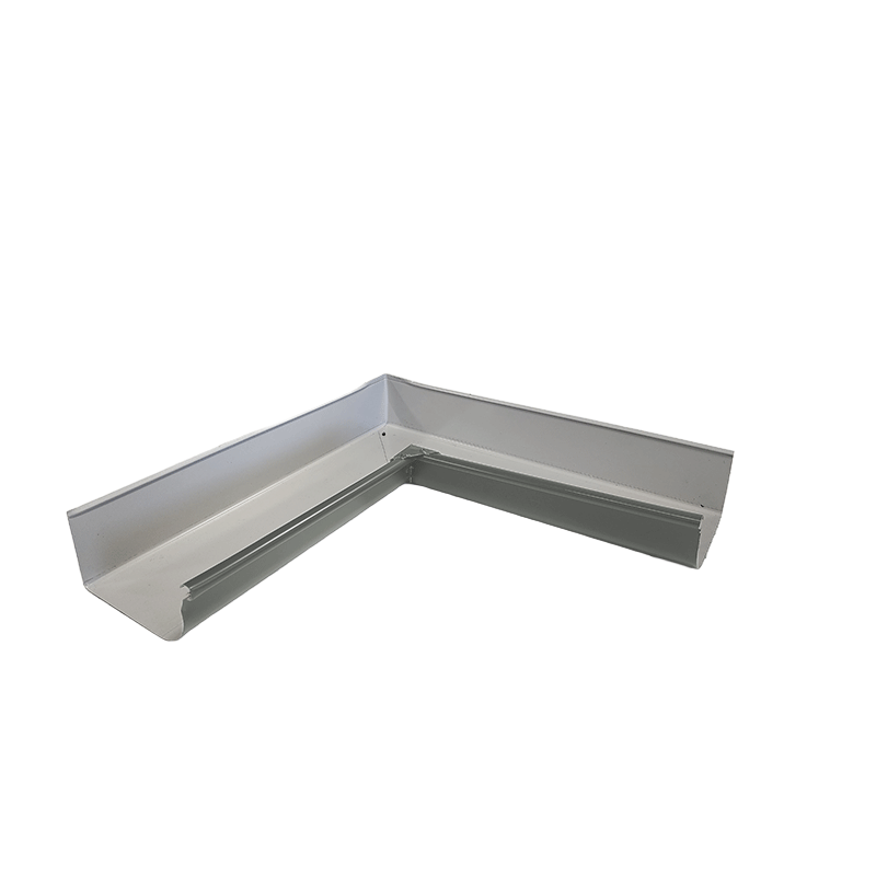 Gutter Quad 150LF Fabricated INTERNAL Corner Colorbond MATT Basalt