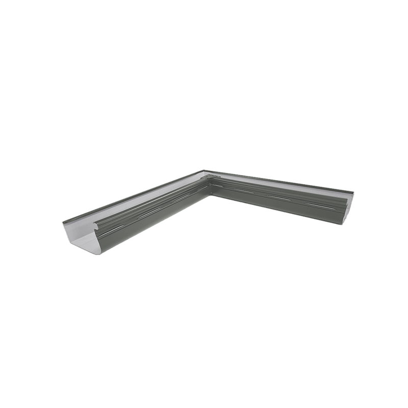 Gutter Quad 175HF Fabricated INTERNAL Corner Colorbond MATT Basalt