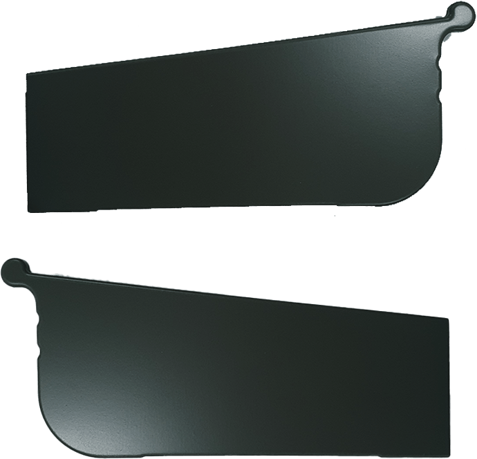 Gutter Q175 High Front Stop End Colorbond MATT Monument